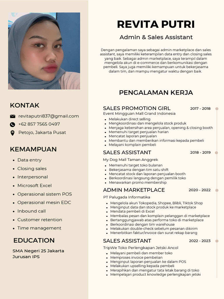 CV Puput | PDF