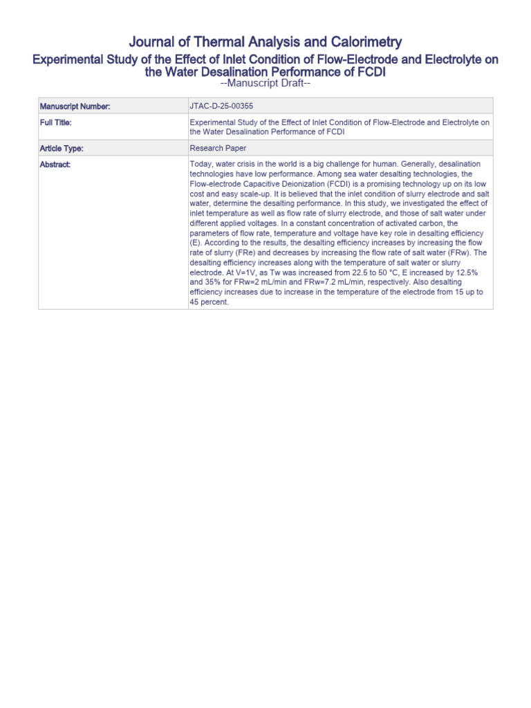 JTAC D 25 00355 - Reviewer | PDF | Applied And Interdisciplinary Physics | Chemistry