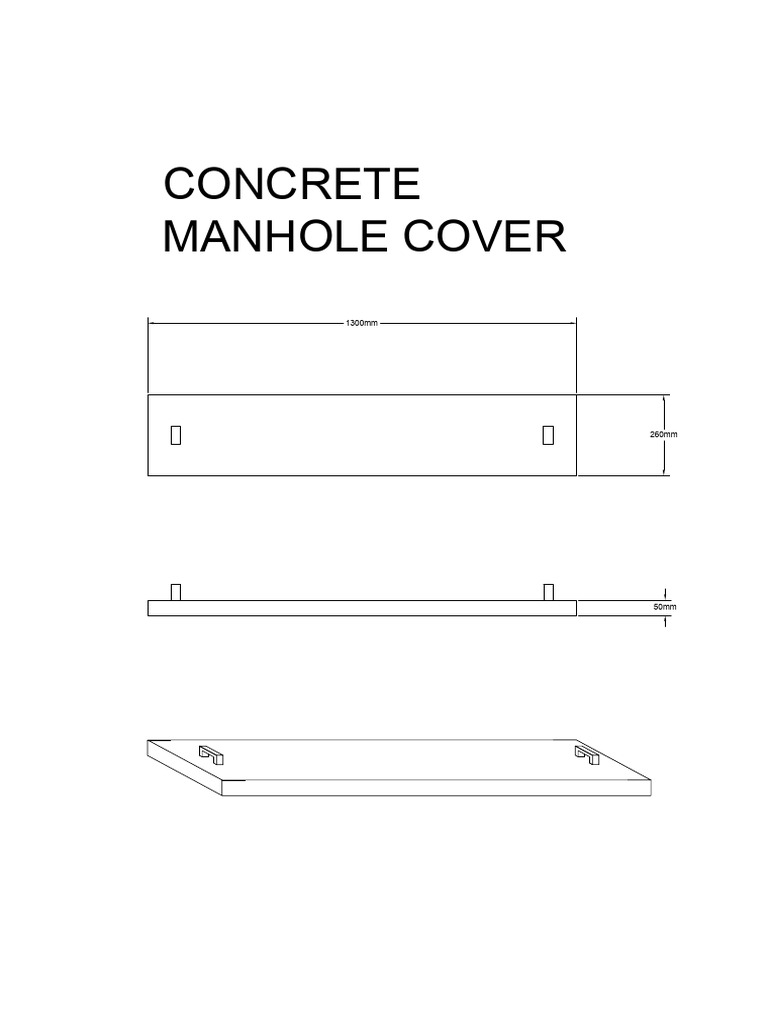 Design Concrete Manhole Cover | PDF