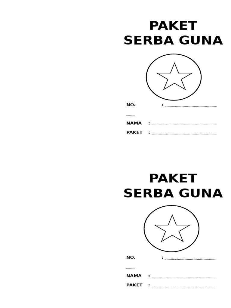 Pket Serba Guna | PDF