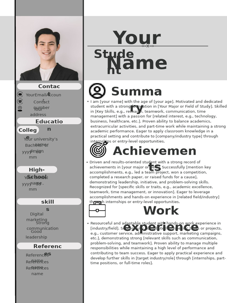 Simple Resume For Students 20250408 203837 0000 | PDF | Skill | Leadership