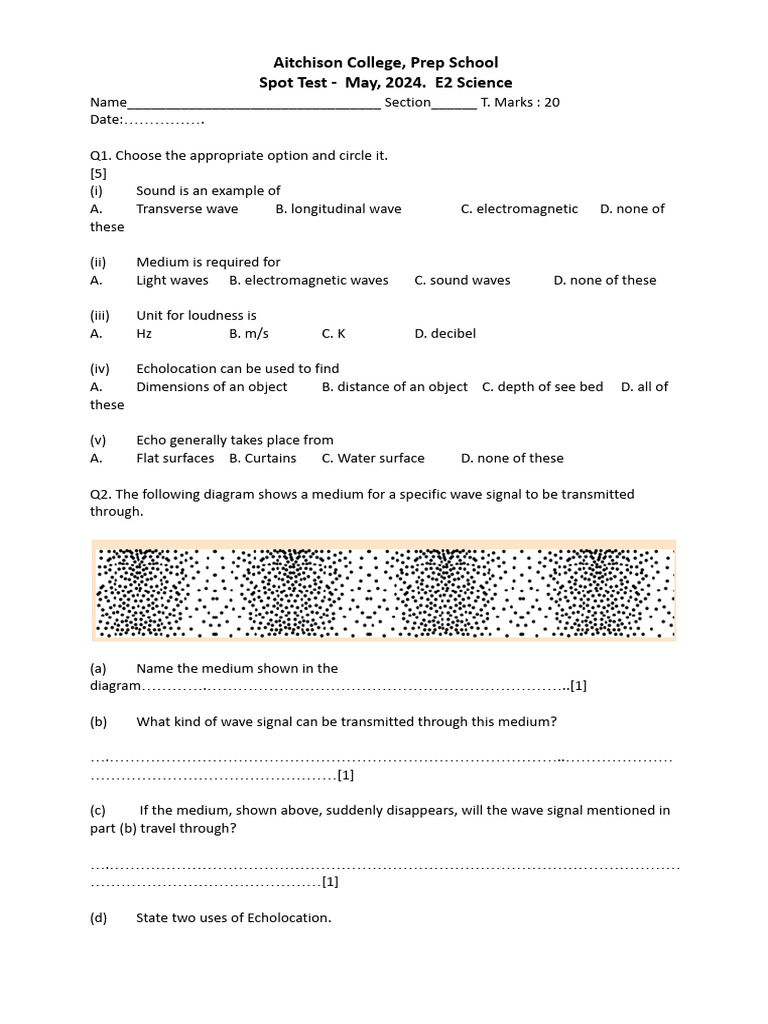 E2 Physics Reinforcement Sheet | PDF