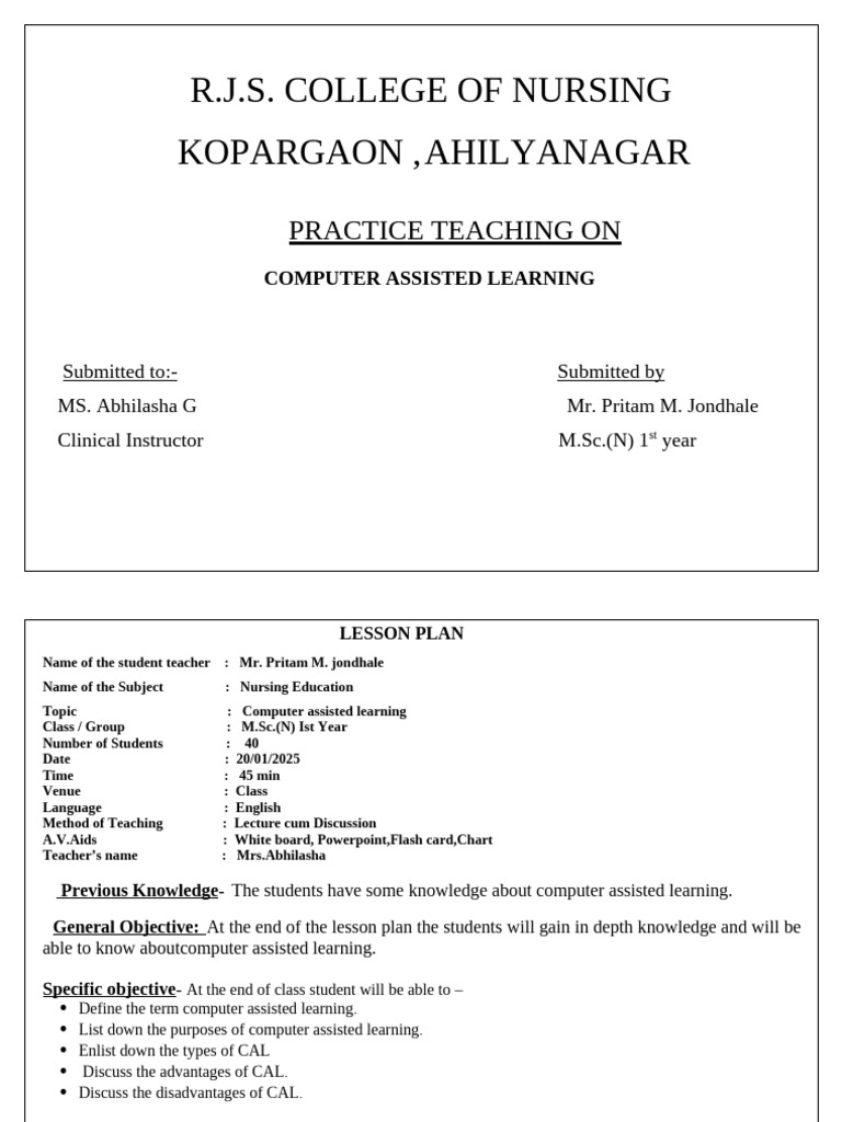 Computer Assisted Learning | PDF | Educational Technology | Learning