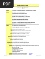 Trapezoidal Open Channel Design Calculations | PDF | Equations ...