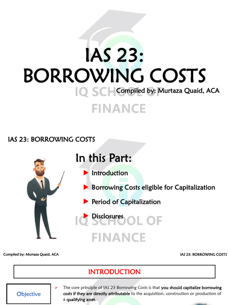 IAS 23 - Presentation | PDF | Financial Economics | Money