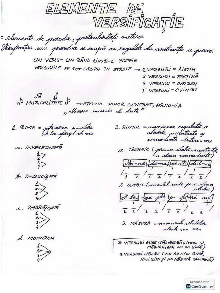 Elemente de Versificatie | PDF