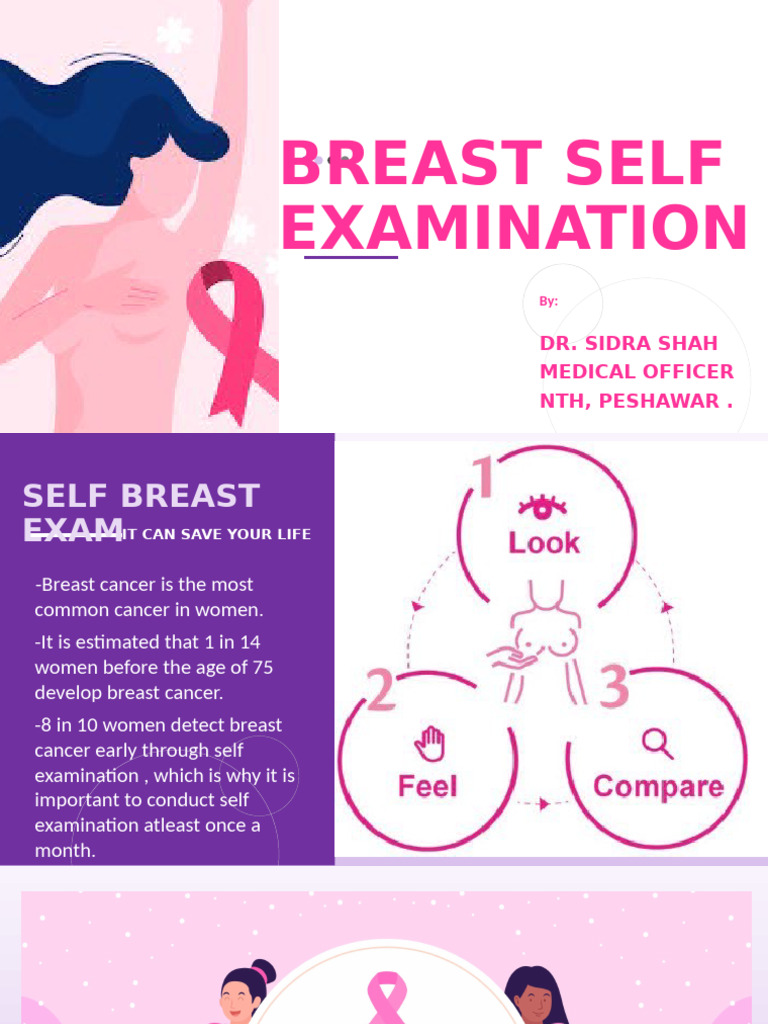BREAST SELF EXAMINATION Slides | PDF | Breast | Menstruation