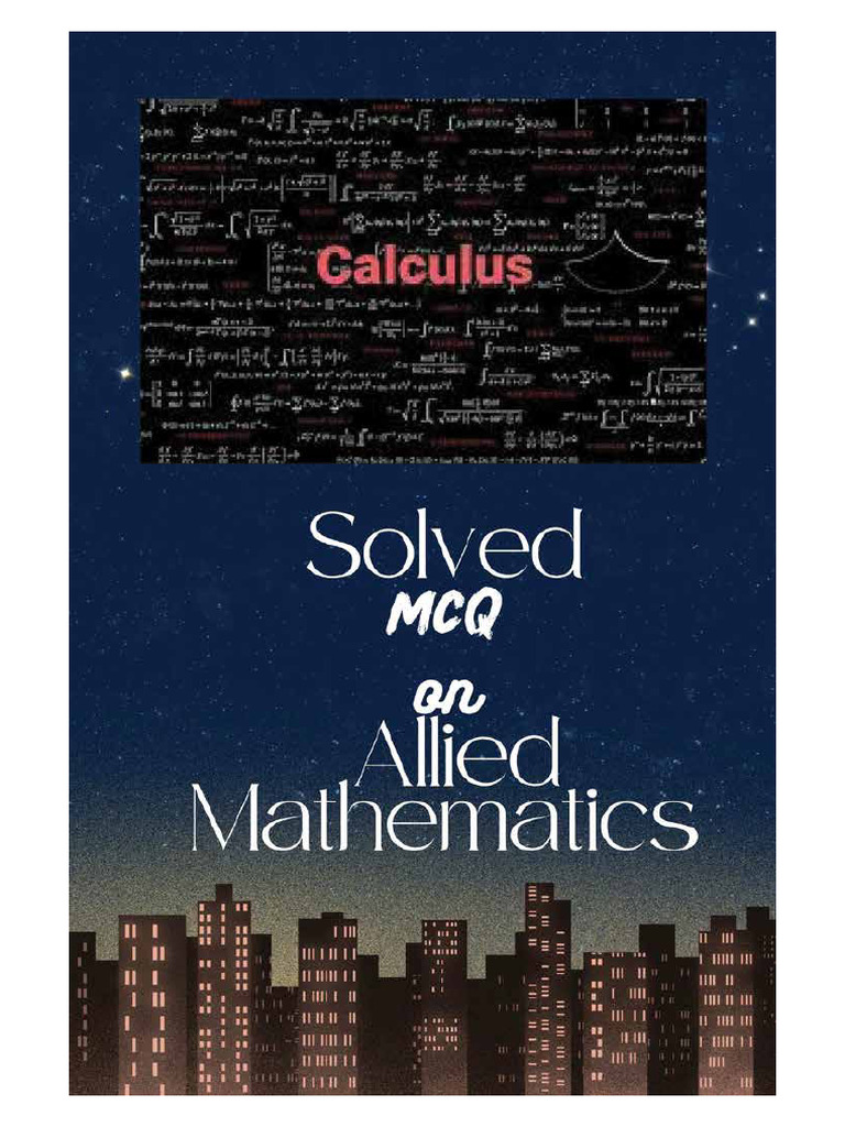 MCQ-on-Allied-Mathematics | PDF