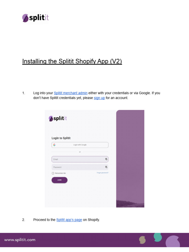 Splitit Shopify App | PDF