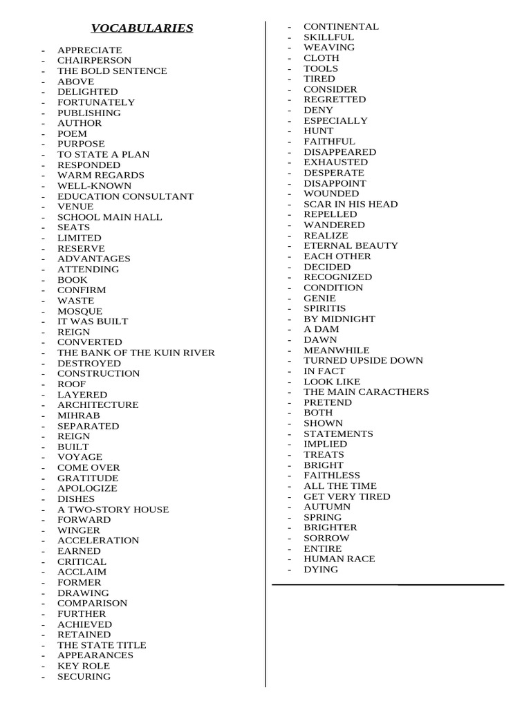 Soal Bahasa Inggris Wajib X - KISI | PDF | Verb | Adjective