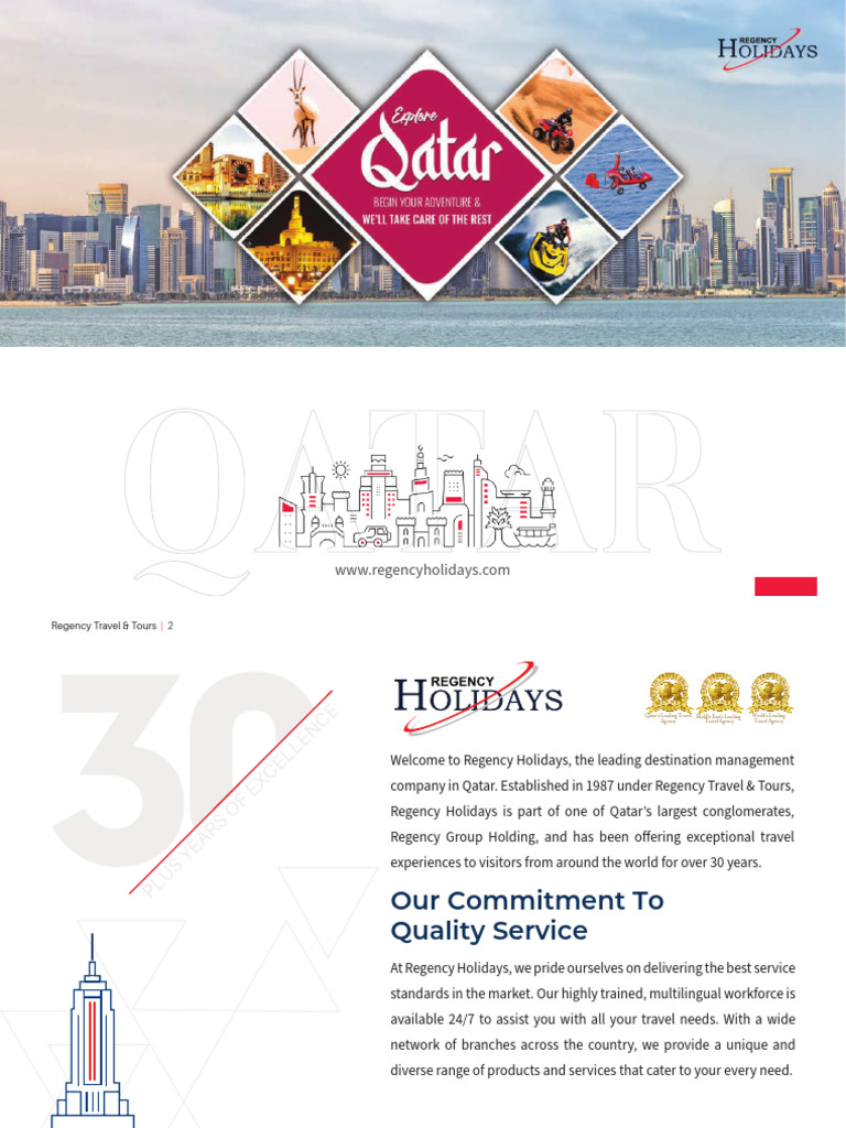 Regency Holidays Inbound Brochures | PDF | Doha | Qatar