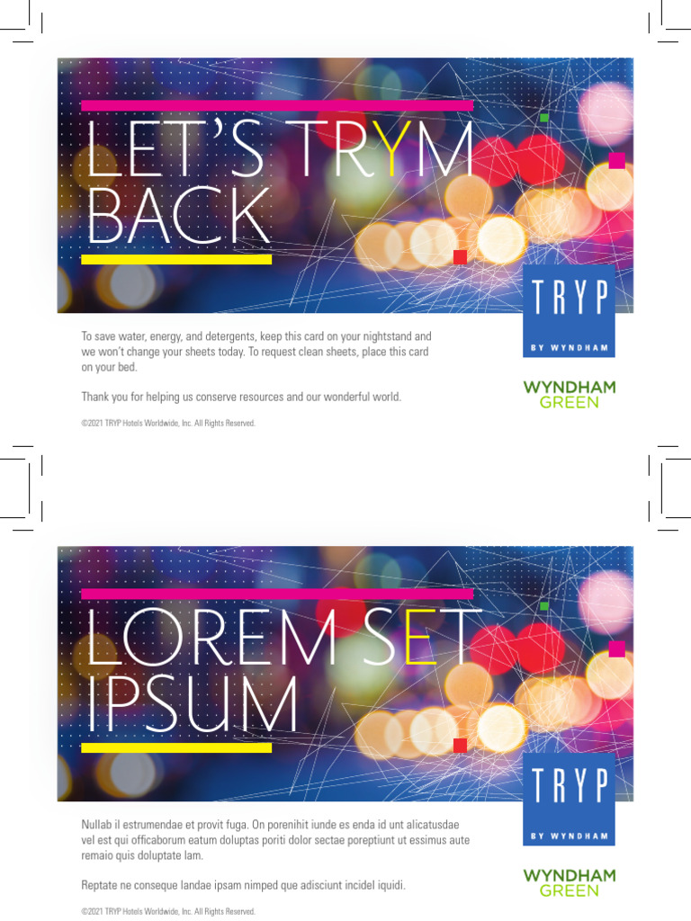 TRYP Conservation Card Dual Print | PDF