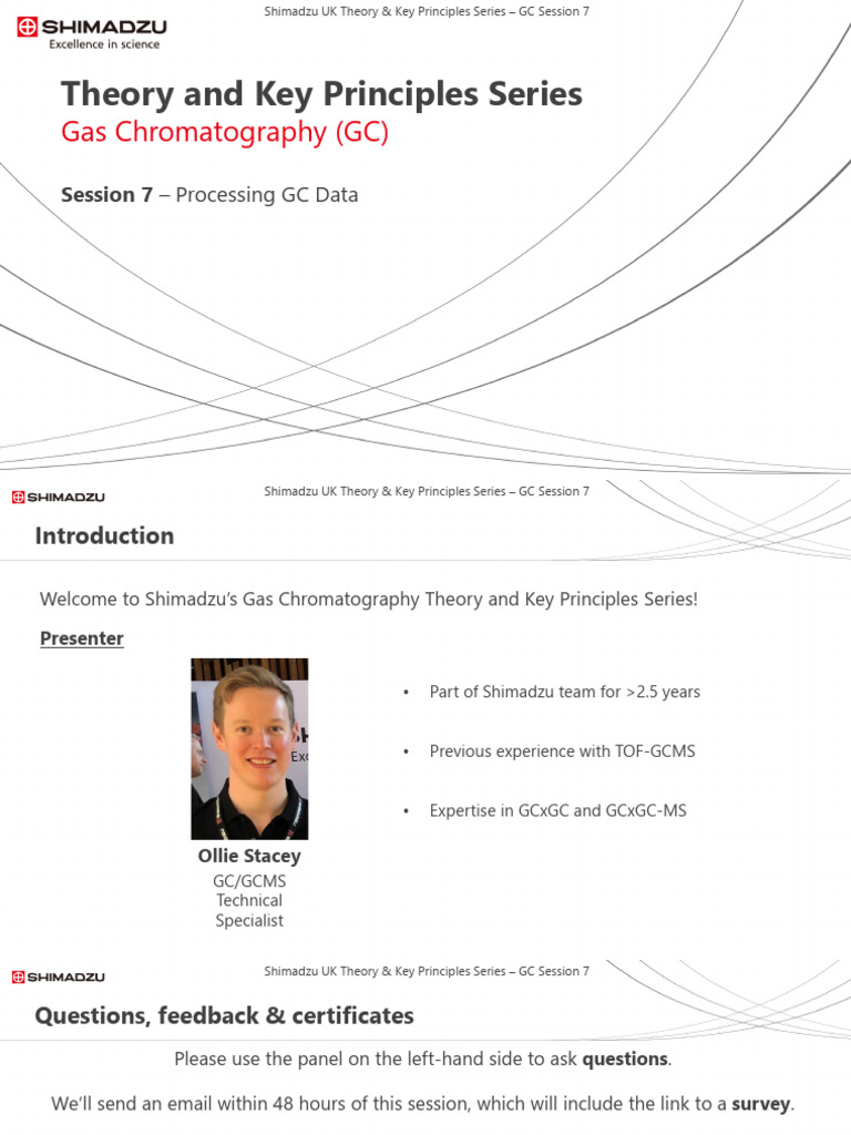 Shimadzu GC Theory Webinar Series-Session 7 | PDF | Gas Chromatography | Chromatography