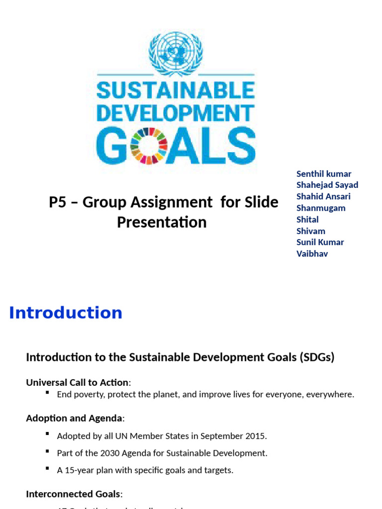 Sustainable Development Goals - 17 Goals | PDF | Infrastructure ...