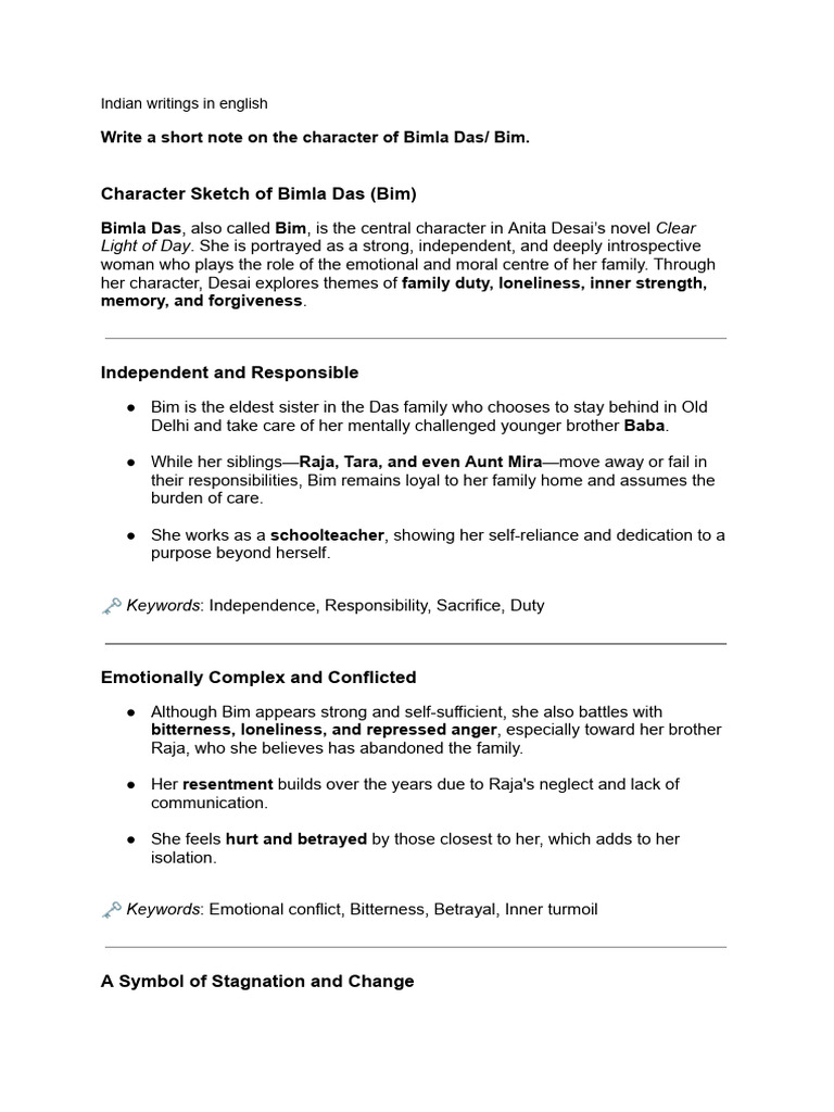 Indian Writings in English Questions 1 | PDF | Partition Of India | Love