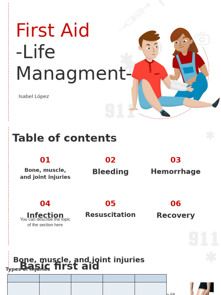 First Aid and Emergency Preparedness - Health - 12th Grade by Slidesgo ...