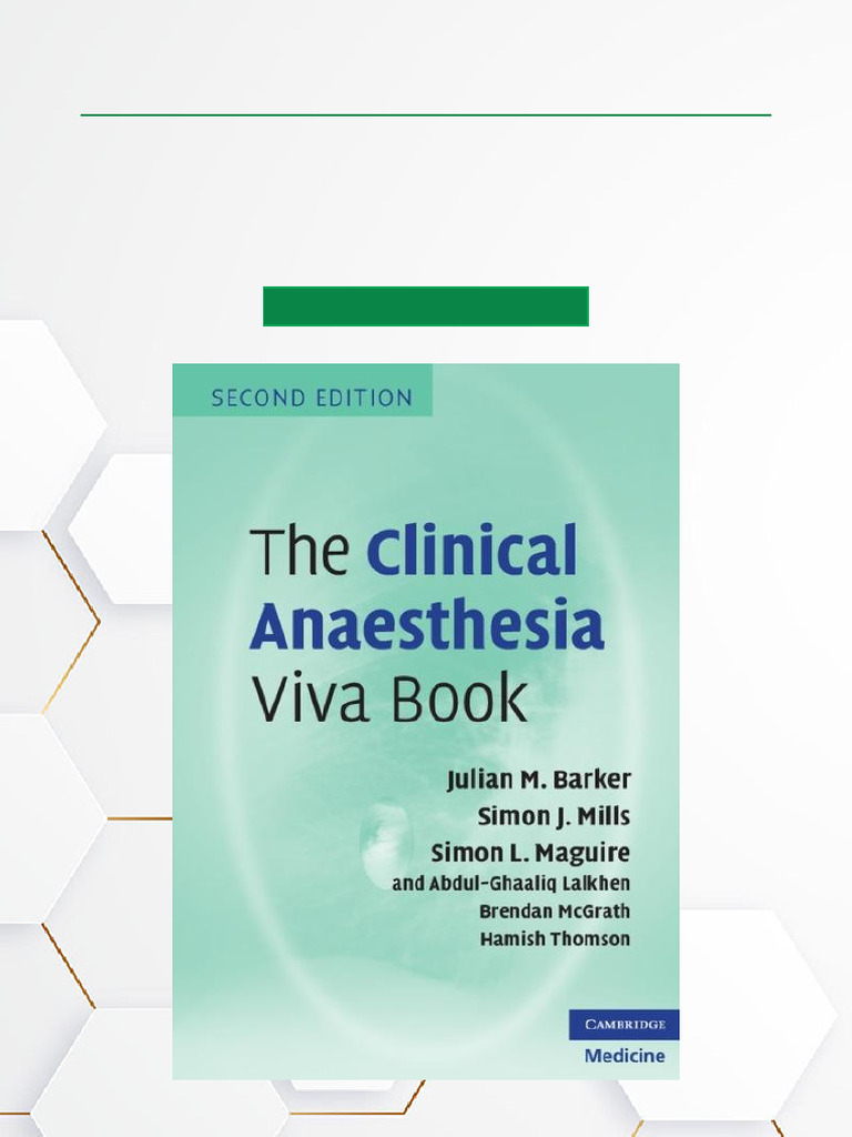 Clinical Anaesthesia Viva Book 2nd Ed. | PDF | Medicine | Diseases And ...