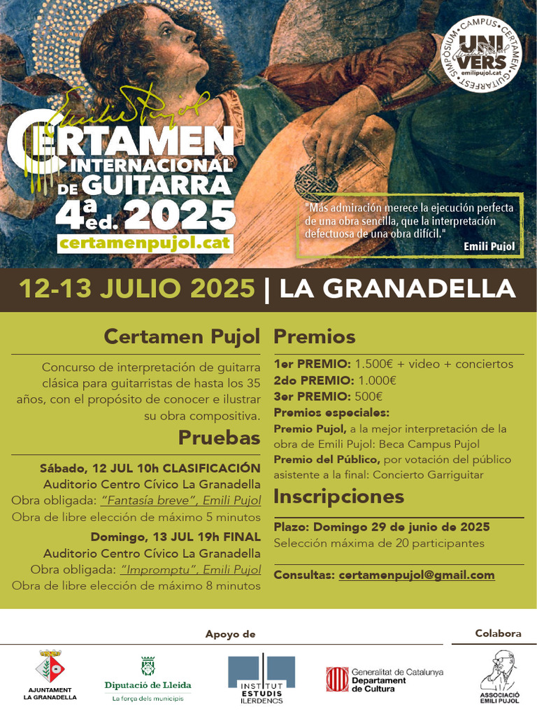 Bases Certamen Pujol 2025 Es | PDF