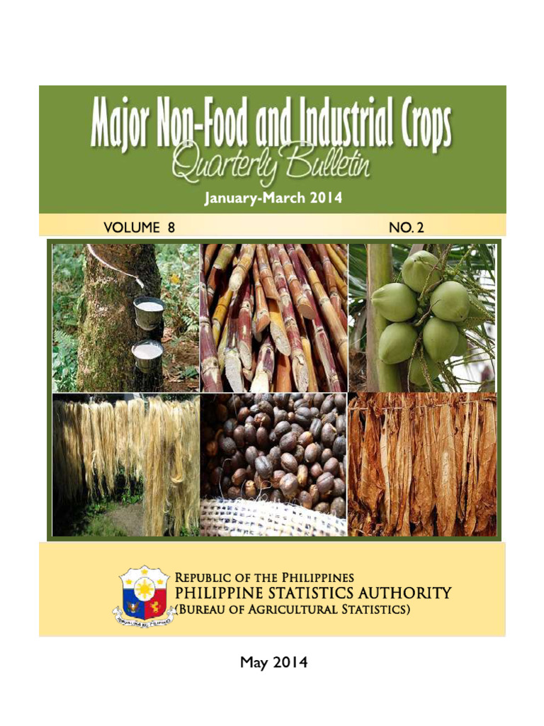 Q1 2014 Non-Food Crop Production Report | PDF | Mindanao | Agriculture