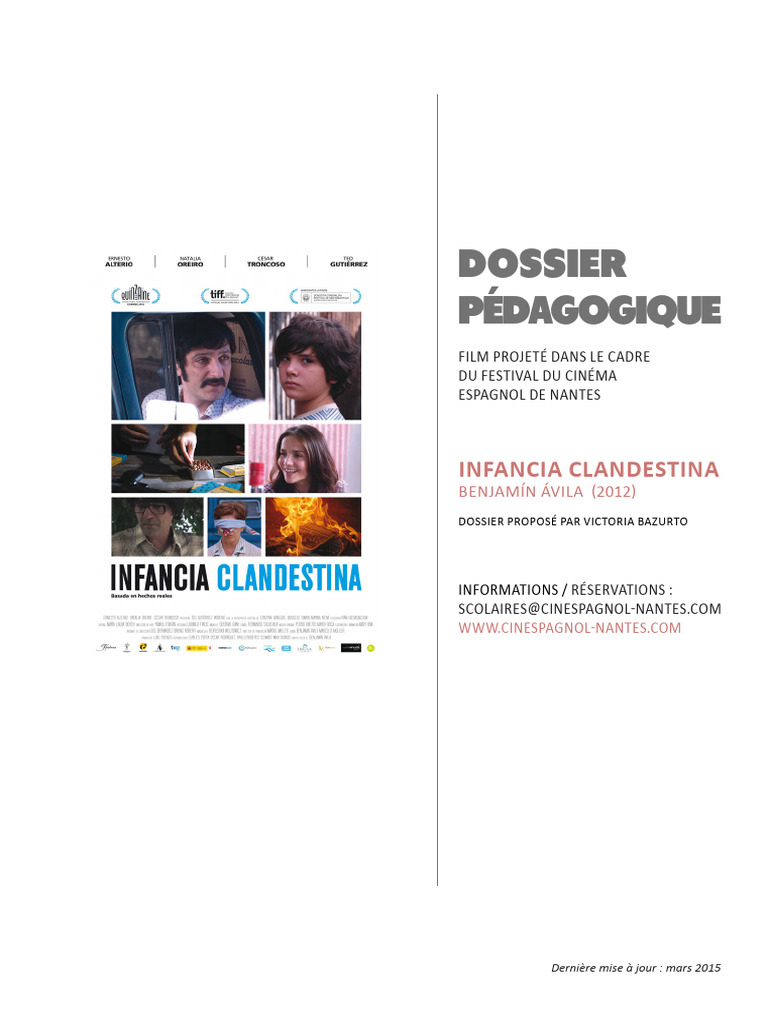 Dossier Educativo: Infancia Clandestina | PDF | Che Guevara | Cuba
