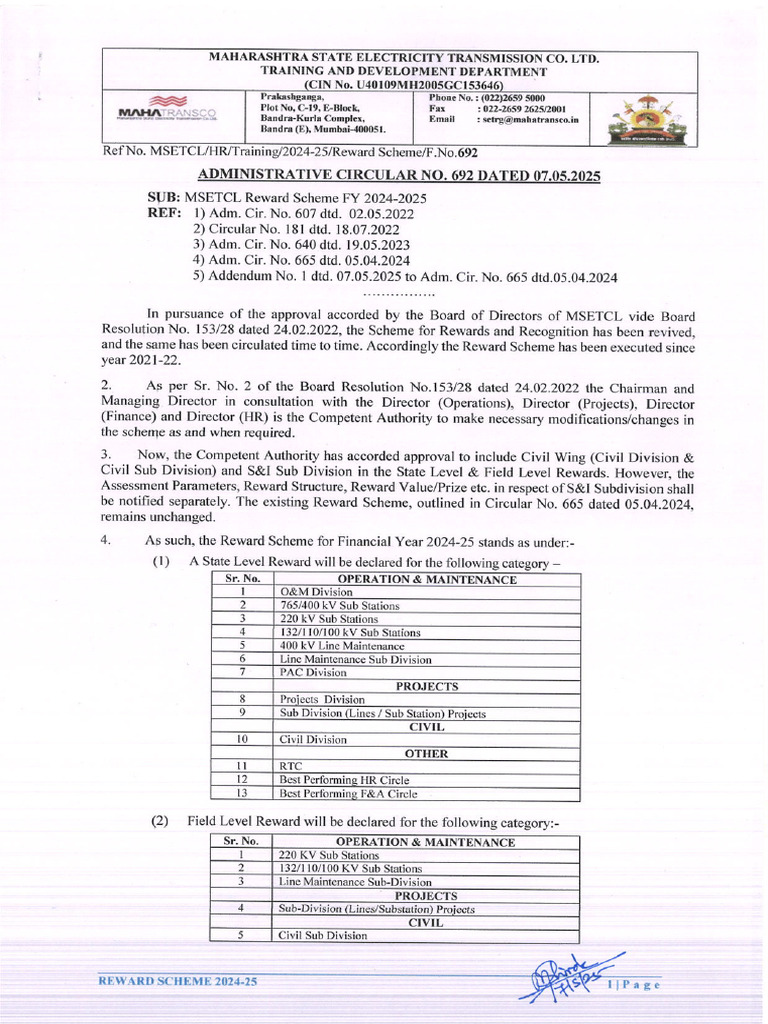 Administrative circular | PDF