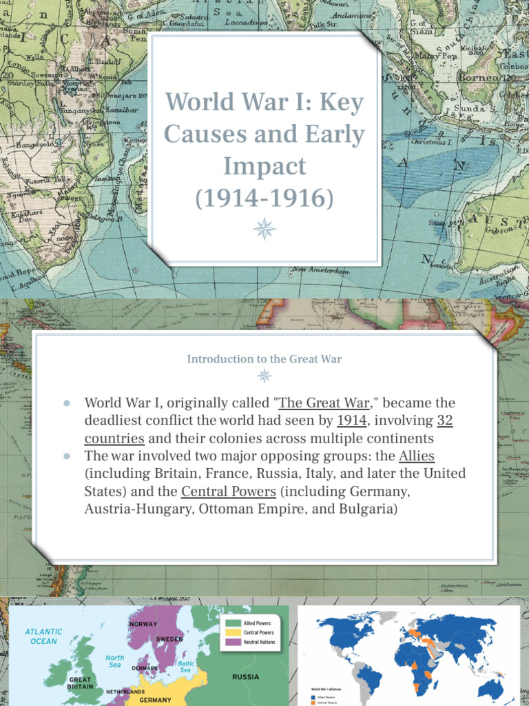 World War I_ Key Causes and Early Impact (1914-1916) | PDF | World War ...