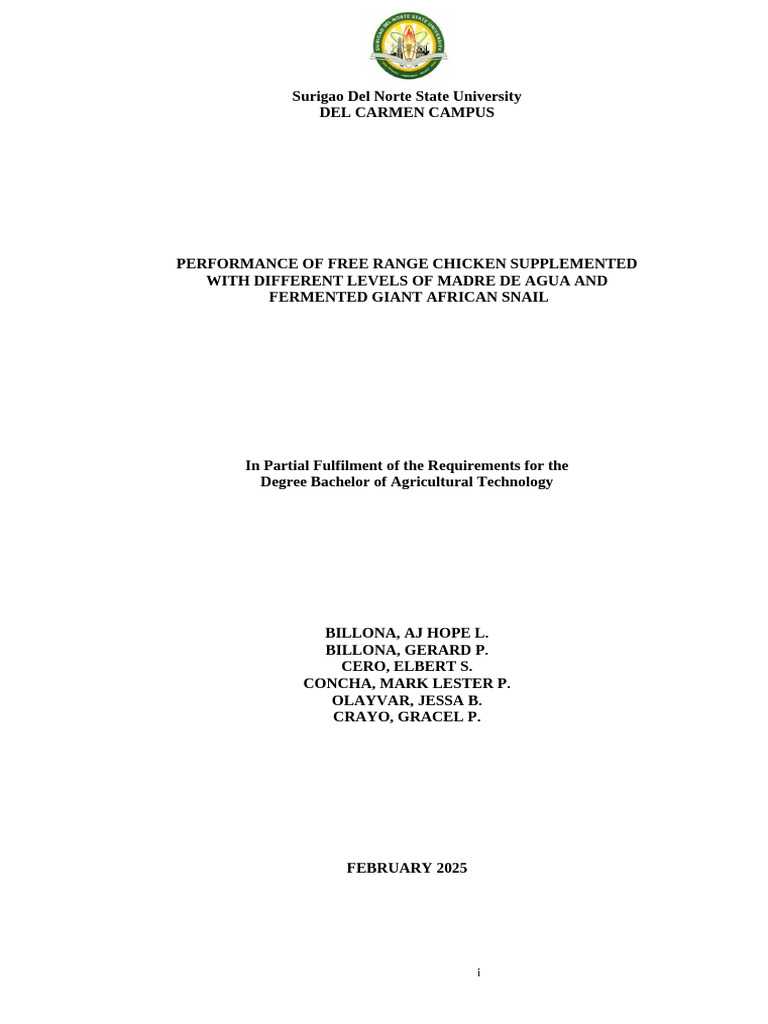 Free Range Chicken Growth Study with Supplements | PDF | Poultry ...