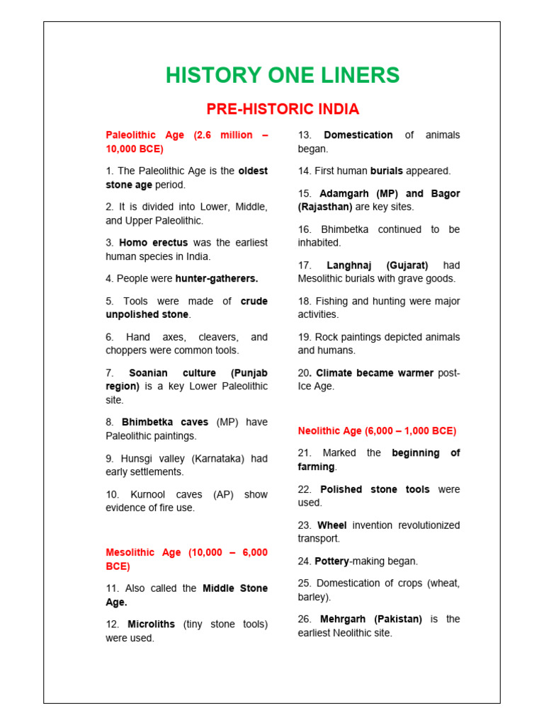 Prehistoric India and Indus Civilization Overview | PDF | Ashoka | Vedas