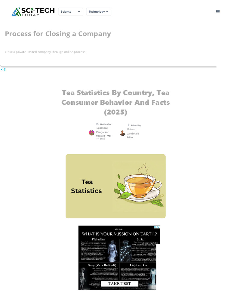 Global Tea Consumption Statistics 2025 | PDF | Tea | Drink
