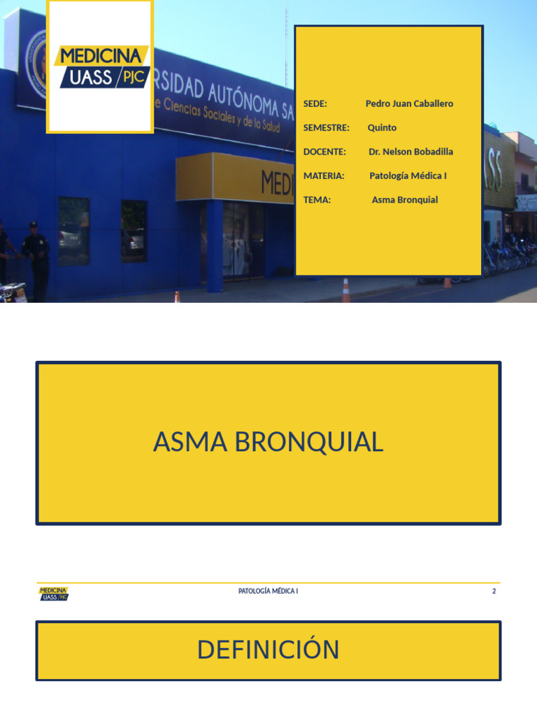 Clase 11 - Asma Bronquial | PDF | Asma | Medicina CLINICA