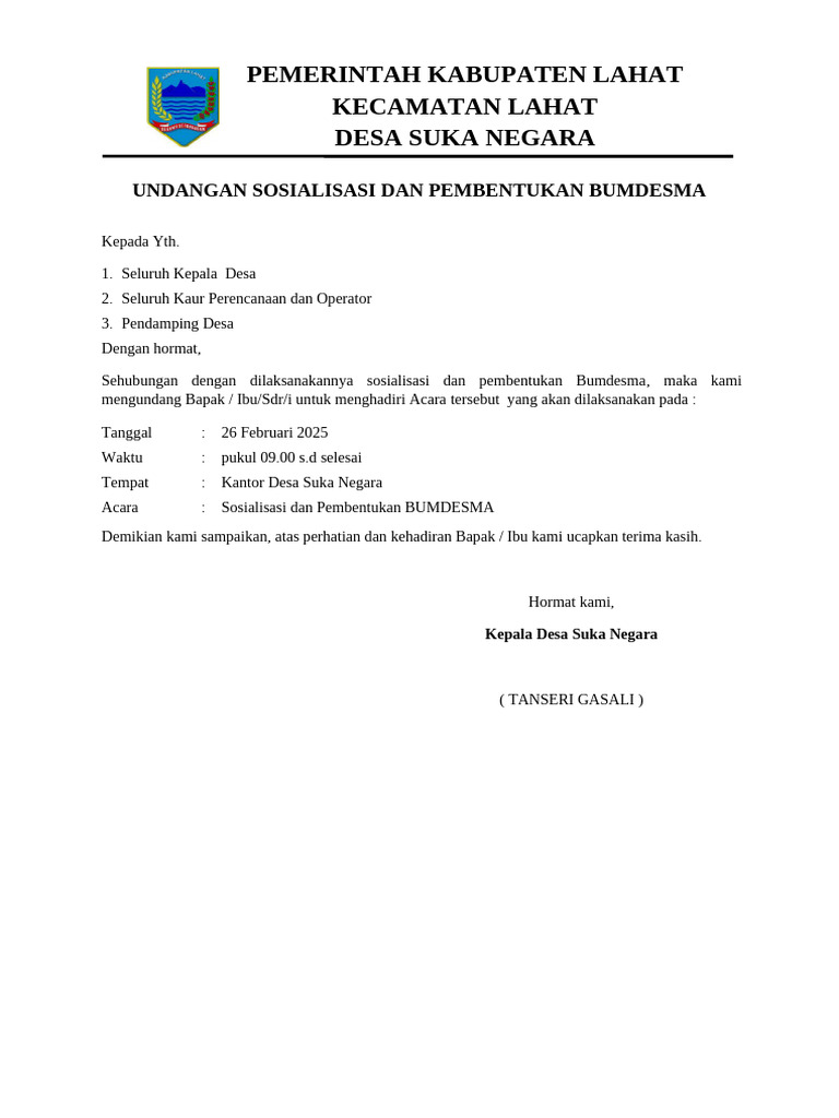 Berita Acara Bumdesma | PDF