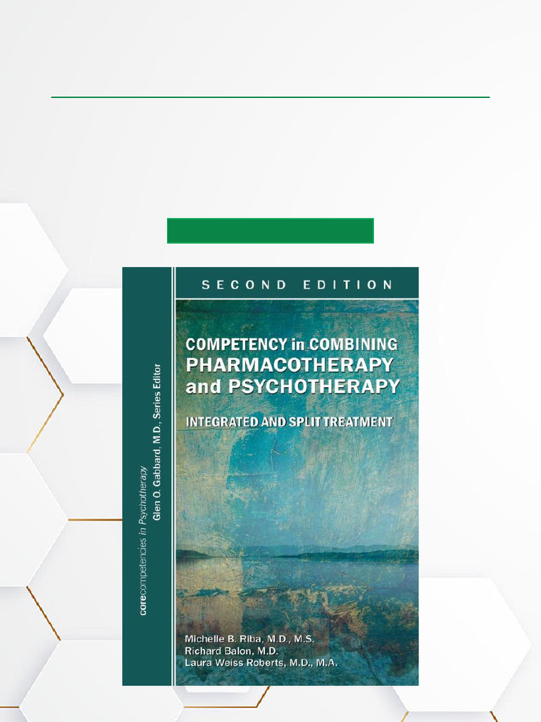 Competency in Combining Pharmacotherapy and Psychotherapy Integrated ...