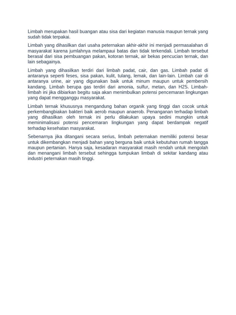 Penanganan Limbah | PDF