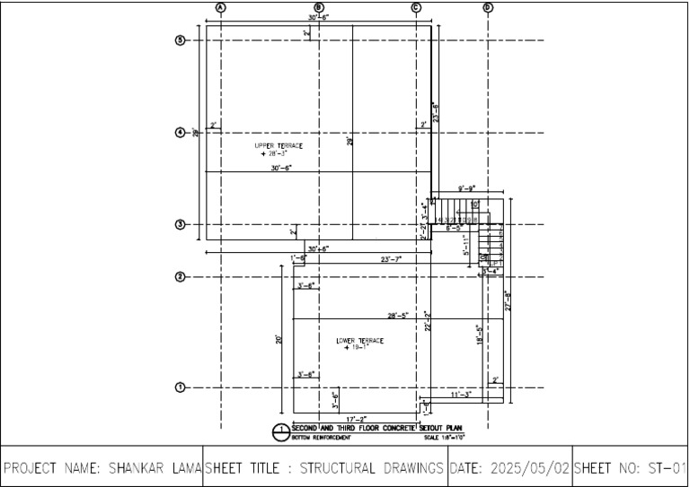 Second and Third Floor Setout Plan | PDF
