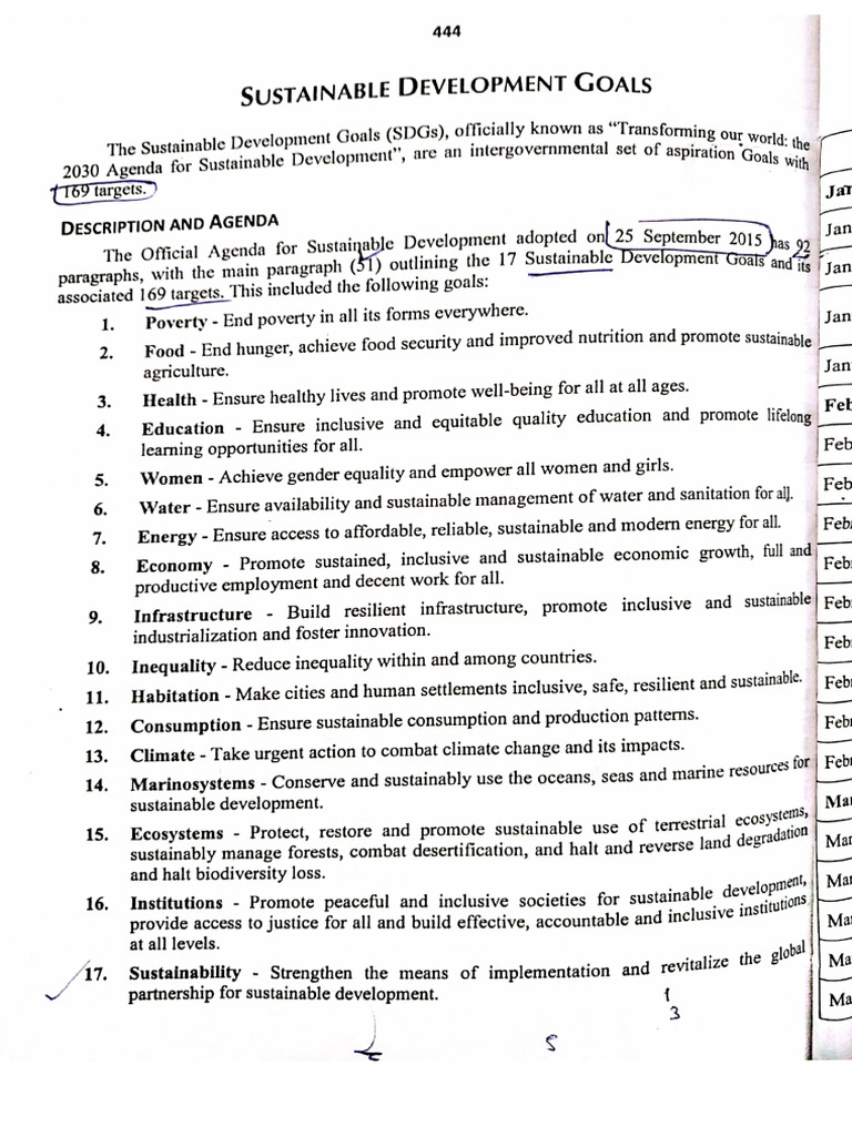 sustainable development goals, Imp international days | PDF