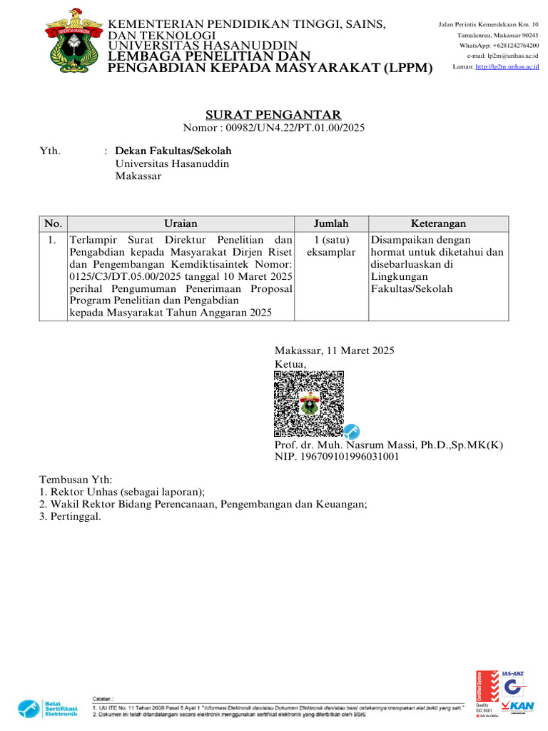 Penerimaan-Proposal-Program-Penelitian-dan-Pengabdian-kepada-Masyarakat-Tahun-2025 | PDF