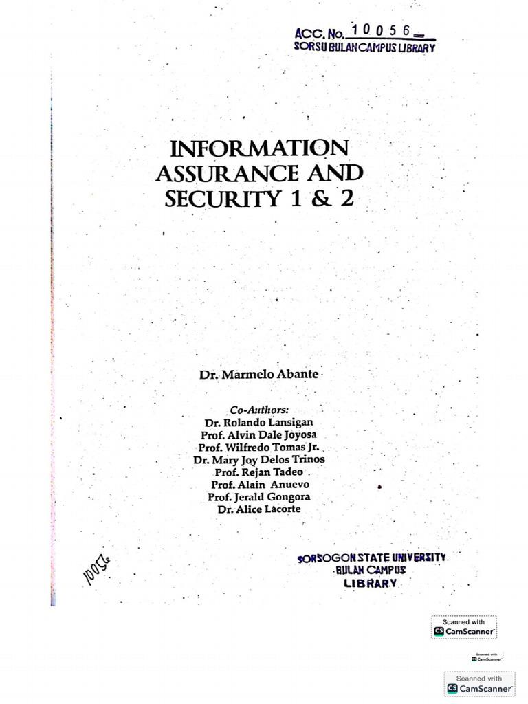 Information Assurance And Security Pdf