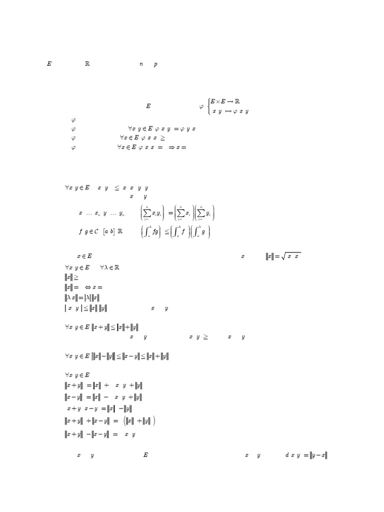 Concepts de l'Espace Vectoriel Euclidien | PDF | Espace euclidien ...