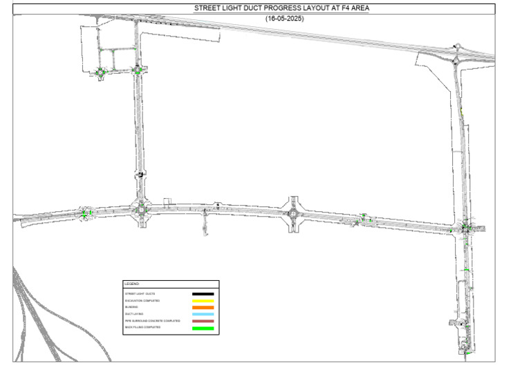 3.rcd-Street Light Ducts Work Progress Up To 16.05.25-Done | PDF