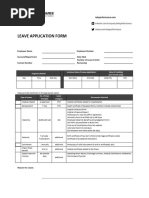 Annexure A - Pilir Application Short Incapacity Leave | PDF | Informed ...
