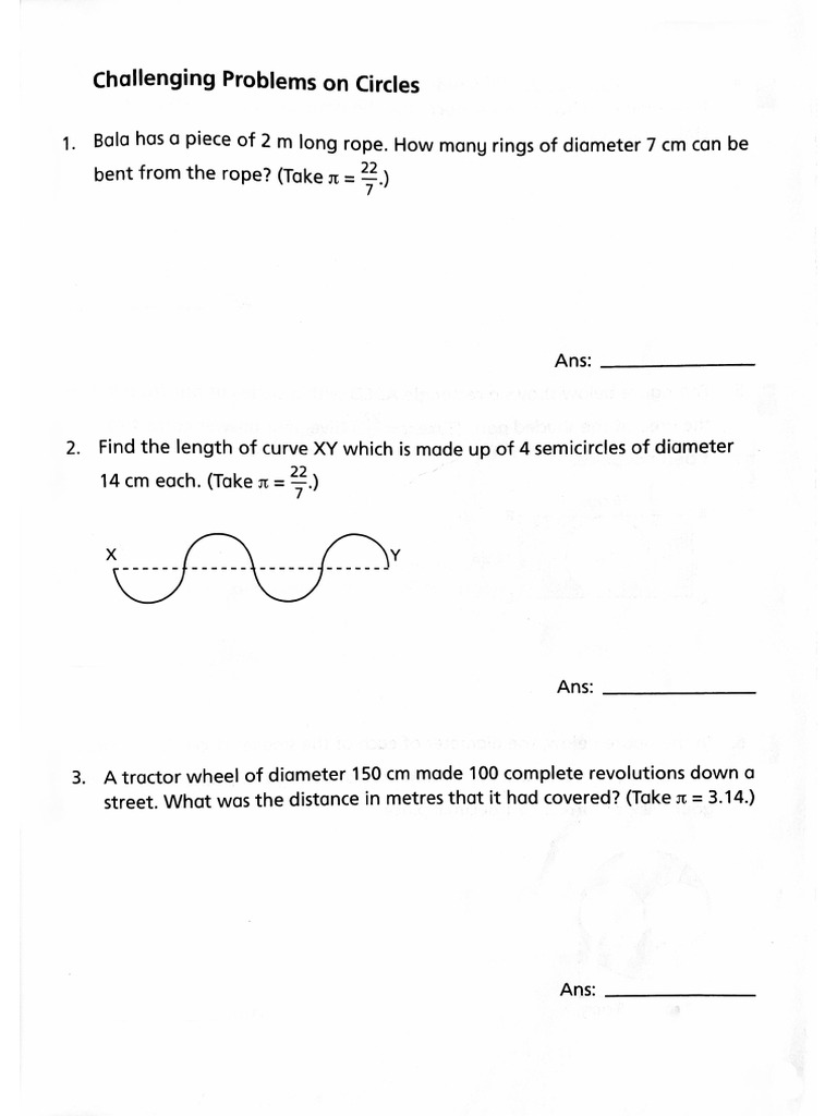 Circles - Challenging Q | PDF
