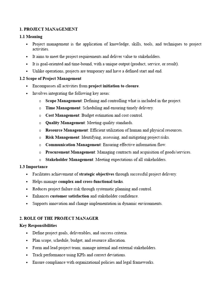 Unit 3 KHU 802 Project Management & Entrepreneurship | PDF | Project Management | Business