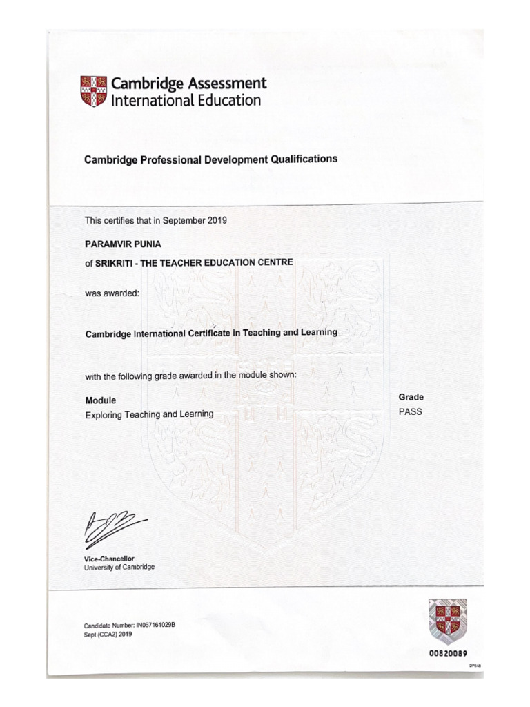Cambridge Assessment | PDF