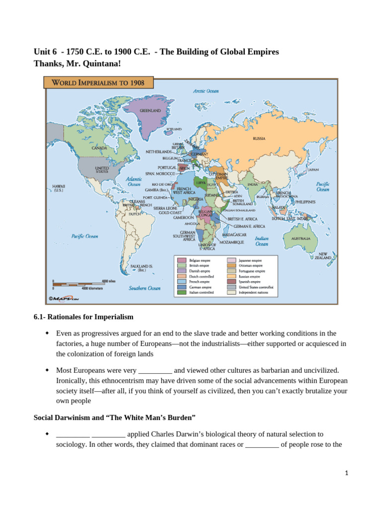 Units 5 and 6-The Building of Global Empires Notes | PDF | West Africa ...