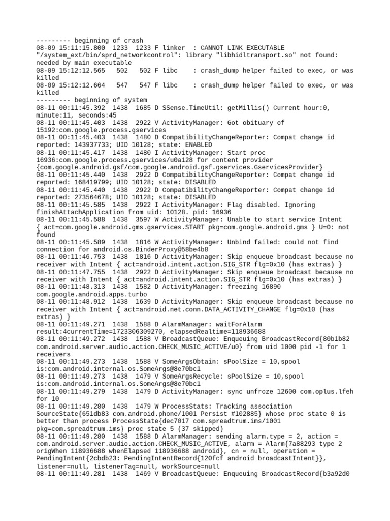 standby_android_log_2024_0811_011459 | PDF | Mobile Computers | System Software