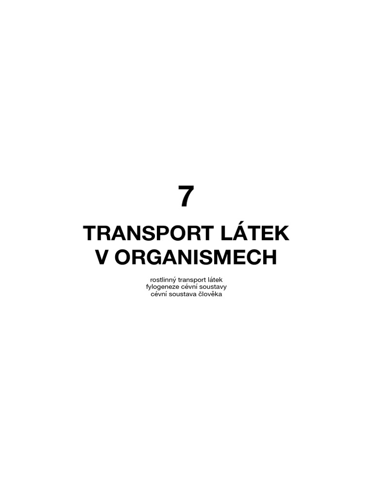 Transport Látek V Organismech: Rostlinn Transport Látek Fylogeneze ...