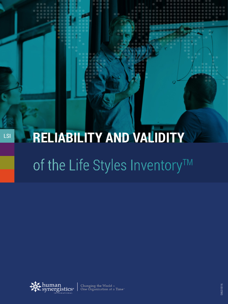 SMLSI18116 - Summary of Reliability and Validity of The LSI | PDF ...