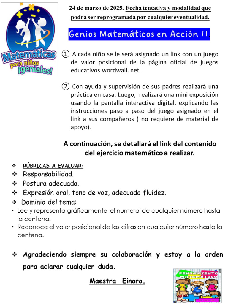 Genios Matemáticos en Acción II 1 C | PDF