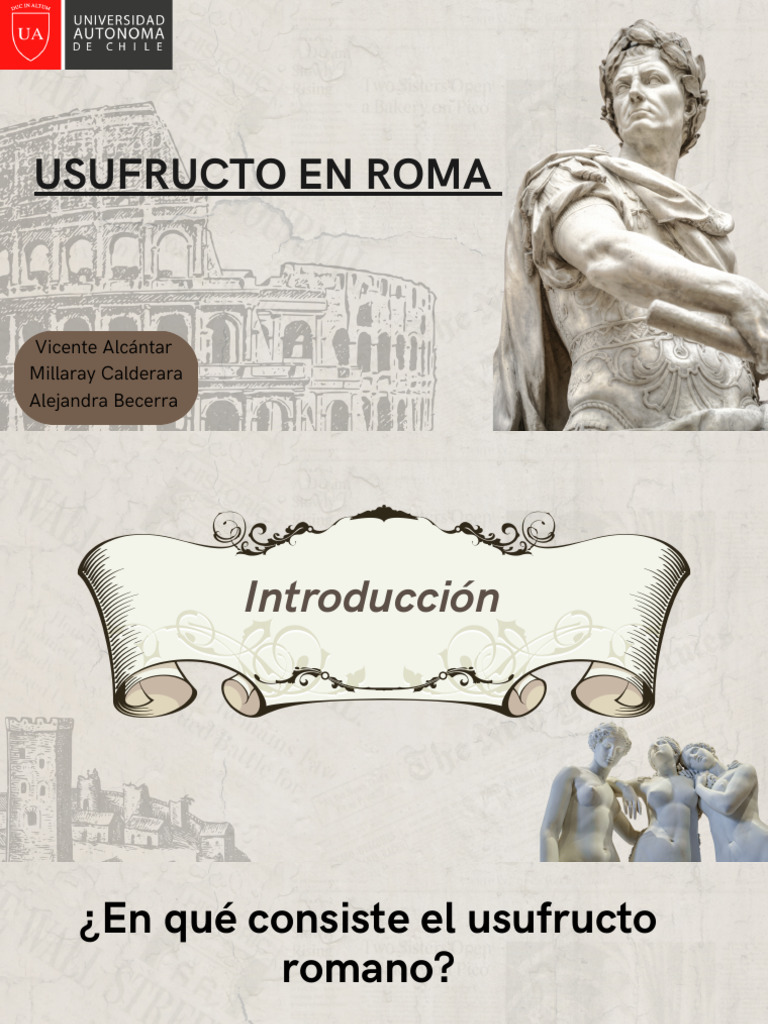 Usufructo Romano | PDF