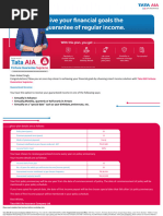 Tata AIA Shubh Flexi Income Plan Overview | PDF | Insurance | Income
